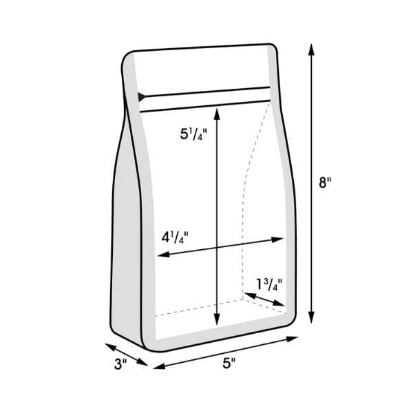 snack bag dimensions